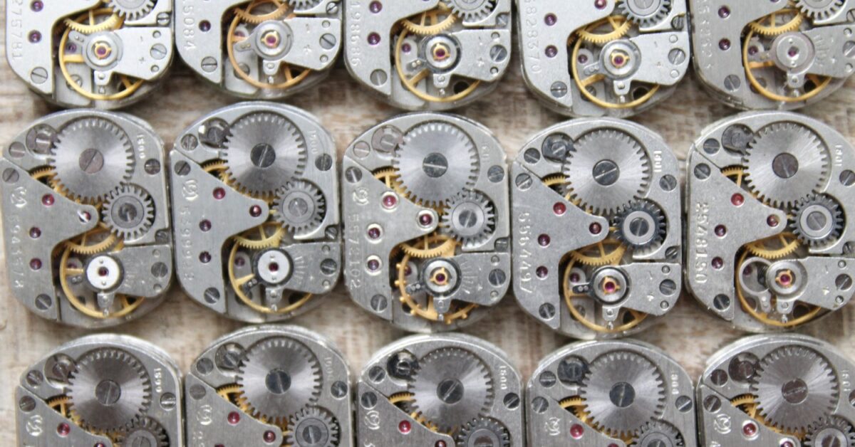 1/2" * 3/4" 14 identical vintage rectangular watch movements... - Buy ...