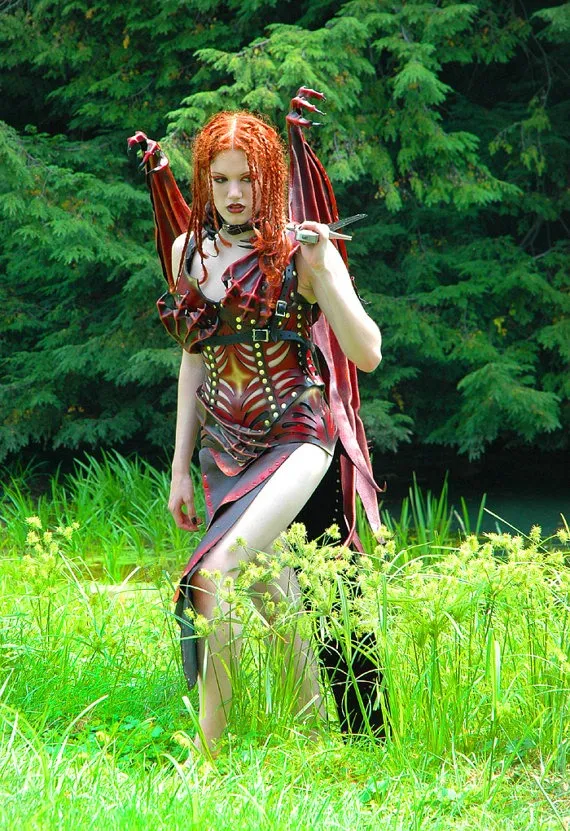 Lamia Leather Demon Costume by BruteForceStudios - Buy Online